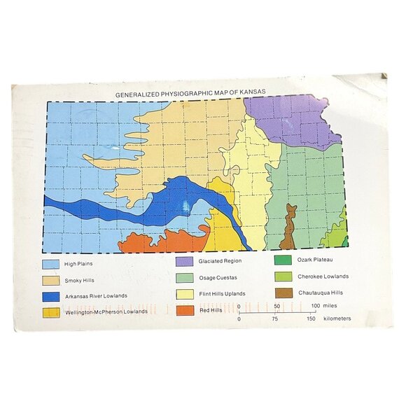 Kansas Geological Survey | Other | Vintage Postcard Generalized ...